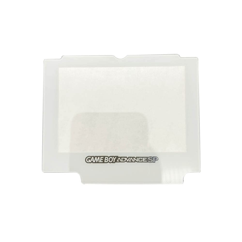 Glass Screen Lens Protector For Gameboy Advance SP GBA SP Glass Mirror Replacement (White)