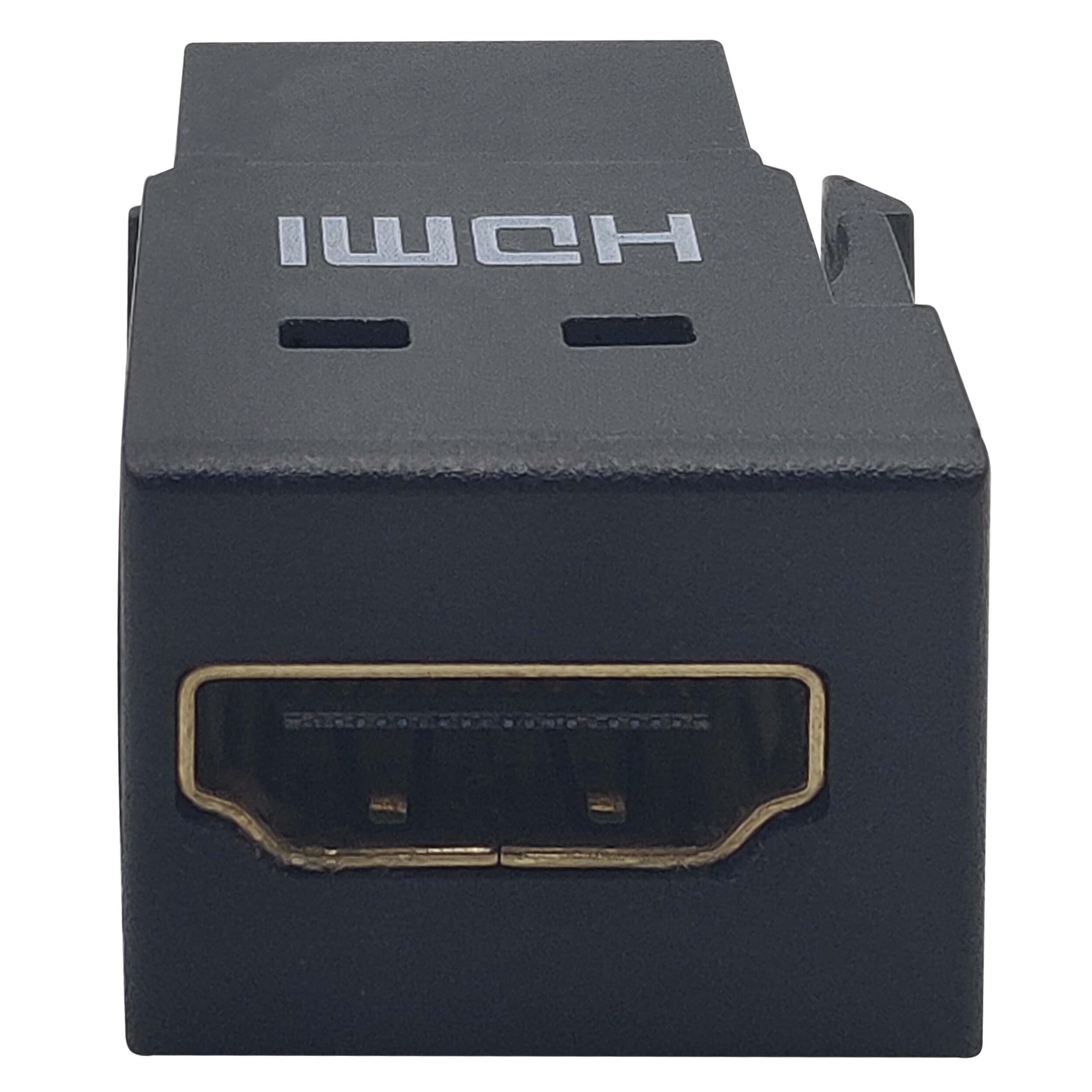 Tripp Lite HDMI Keystone Panel Mount Coupler (F/F), 8k Video @ 60Hz (4:4:4), HDCP 2.2, Black, (P164-000-KPBK8K)