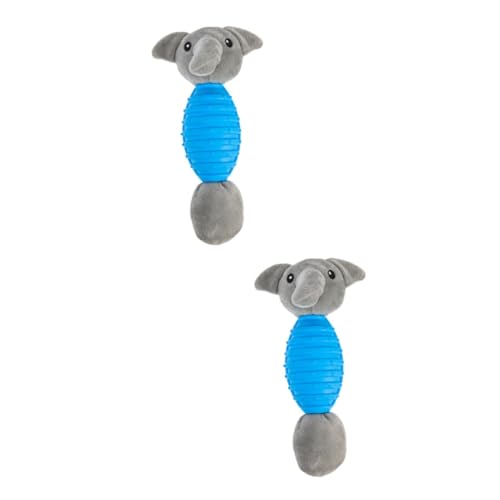 NOLITOY 2pcs Pet Toy Dog Grinding Toys Dog Molar Plaything Animal Dog Chew Toy Dog Dental Toys Dog Sound Toys Teething Toys for Puppies Outside Toys Soft Toy Plush Cartoon Dog Pet Supplies
