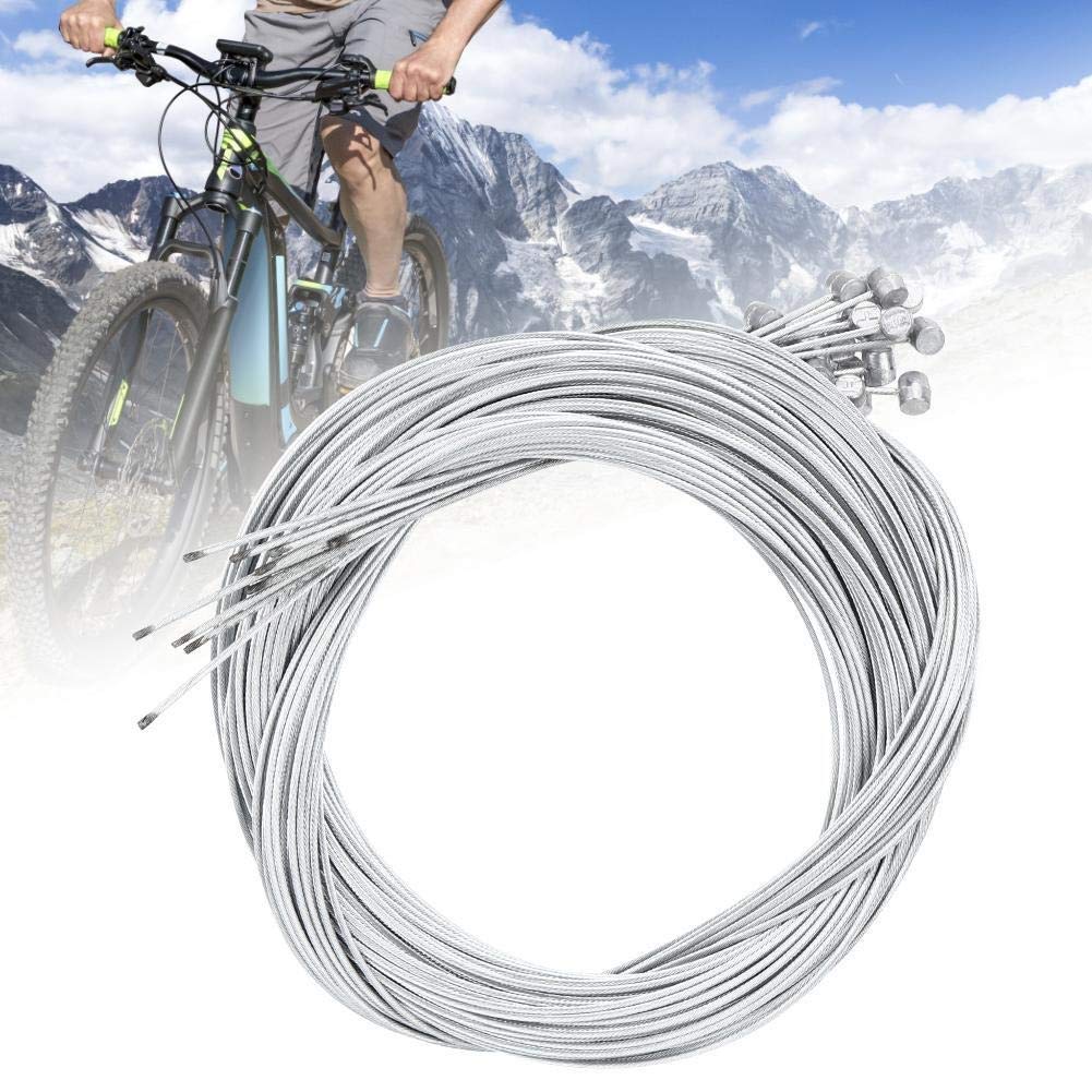 REOUG 20PCS Metal 2.5M Length 1.6mm Thick Electric Bicycle Rear Cable Core Brake Line Cycling Accessory