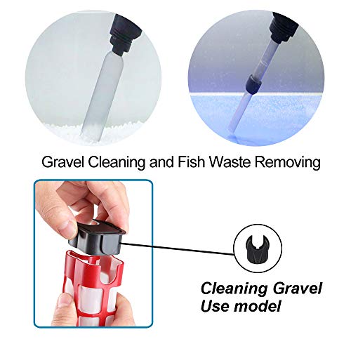 YCTECH Aquarium Gravel Vacuum Cleaner: 6 Watt Automatic Filter Gravel Cleaning | Fish Tank Sand Cleaner | Sludge Extractor | Water Changer | Sand Washing | Dirt Suction