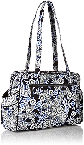 Vera Bradley Women's Cotton Stroll Around Baby Diaper Bag, Snow Lotus, One Size