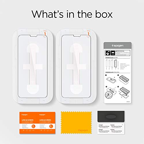Spigen Tempered Glass Screen Protector [GlasTR EZ FIT] Designed for iPhone XS/iPhone X - Sensor Protection / 2 Pack