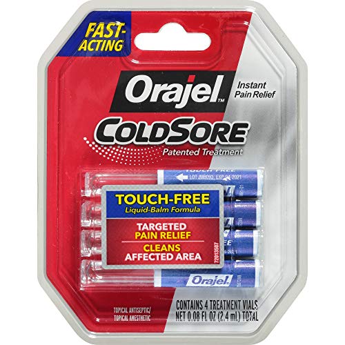 Orajel Cold Sore Treatment β Instant Relief for Cold Sore Pain- From #1 Oral Pain Relief Brand