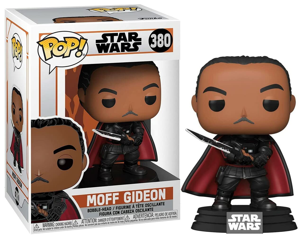 POP Star Wars: The Mandalorian - Moff Gideon with Darksaber Funko Pop! Vinyl Figure (Bundled with Compatible Pop Box Protector Case), Multicolor, 3.75 inches