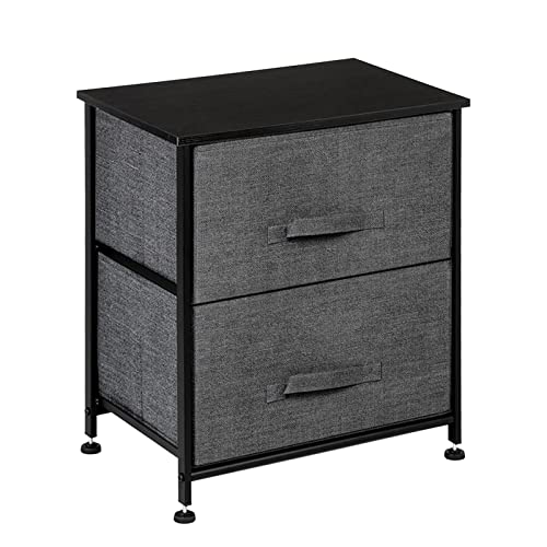 ZSEDP 2 Drawers Nightstand Multi-Layer Jewelry Box Organizer Makeup Storage Box Cabinet Container Drawer Organizer for Home Bedroom