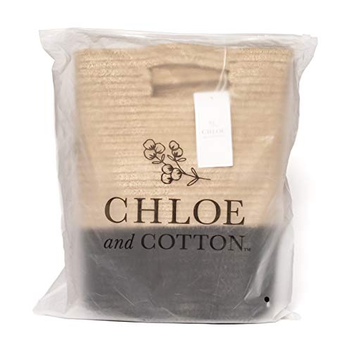 Woven Rope Storage Basket | 19" Tall Jute Basket for Blankets, Kids Toys, & Baby Nursery Clothes | Designed by Chloe and Cotton