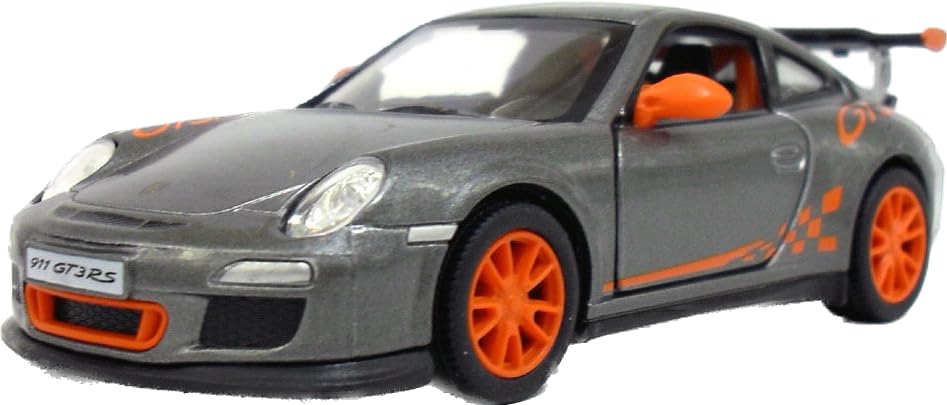 KiNSMART Porsche 911 GT3 RS Grey 1:36 Scale 5" Die Cast Model Toy Super Sports Car