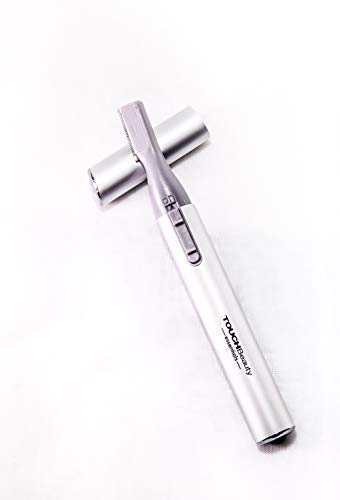 Touch Beauty Electric Facial Hair Trimmer Pen (Grey), with Eyebrow Touch-Up Set & Microblade