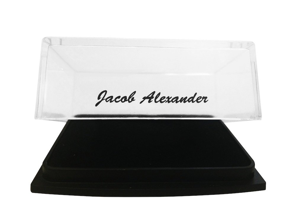 Jacob Alexander Pair of Solid Color Silk Knot Cufflinks - Black