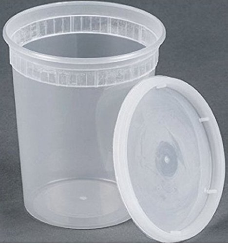 YW Deli Food Container, 100 Pack, Clear
