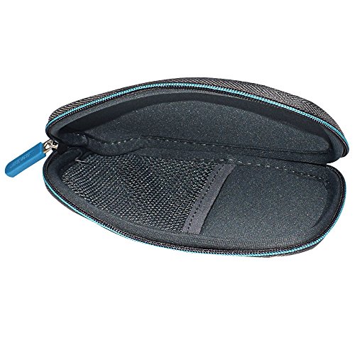 Zipper Headphone Carrying Case Storage Bag Pouch Compatible with Bose QC20 QC 20 QC20i QC 20i QuietComfort 20 Headphones (Black)