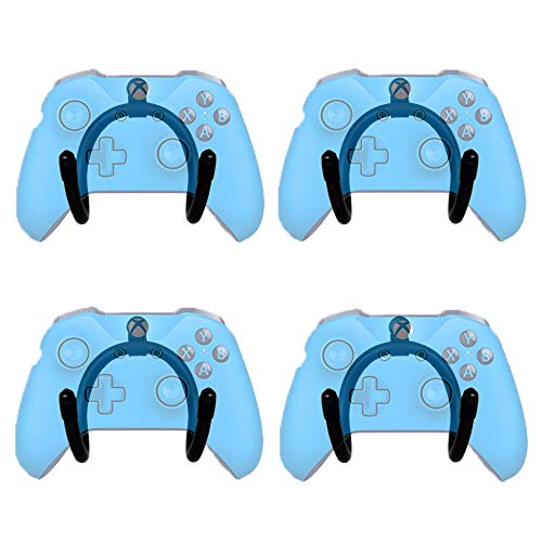 YYST Mini Flexible Wall Mount Holder Rack Organizer for PS3/PS4/PS5/Xbox 360/Xbox One/S/X/Elite/Series S/Series X Controller, Pro Controller - 4/PK- No Game Controller
