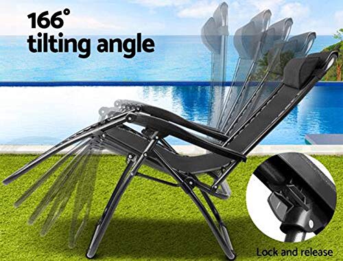 Zero Gravity Lounge Chair Recliners Seat Latch Hinge Fixed Catch Lock and Release for Recliner Beach Lounge Chair Zero Gravity Foldable Reclining Camping Beach Chair,Fit 19mm Pipe - 2/PK