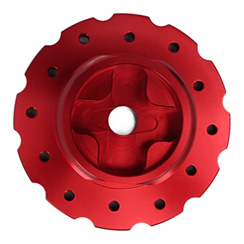 Naroote Sim Racing Gaming Steering Wheel Adapter, Gaming Steering Wheel Adapter CNC Machined Professional for Game Accessories (Red)
