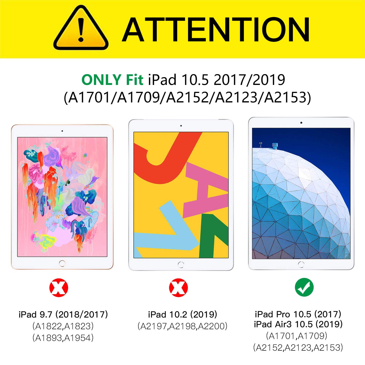 Ztotop Case for iPad Air 10.5" (3rd Gen) 2019/iPad Pro 10.5" 2017 with Pencil Holder, Ultra Slim Soft TPU Back and Trifold Stand Cover with Auto Sleep/Wake Full Body Protective Smart Case Rose Gold