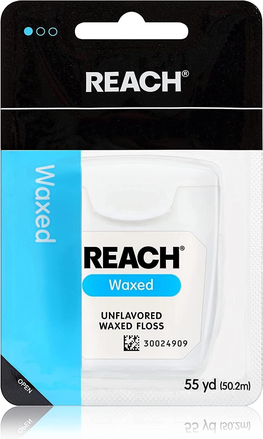 Reach Waxed Floss Unflavored - 55 yds, Pack of 6