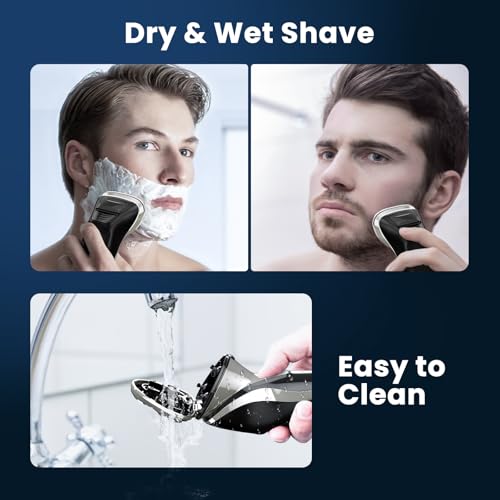 Phisco 203D-6A Replacement Shaver Heads (3-Pack) - ValueDuo Upgrade for RMS8112 Series | Waterproof Universal Fit Electric Razor Heads | Enhance Your Grooming Routine