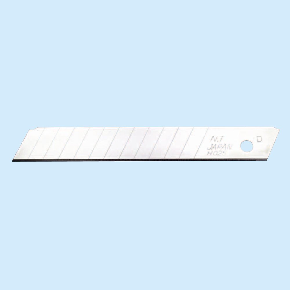 NT Cutter Replacement Blade for H-Shape, 50 Pieces, Thin Blade, Blade Thickness 0.01 inch (0.25 mm), BH-12, Silver