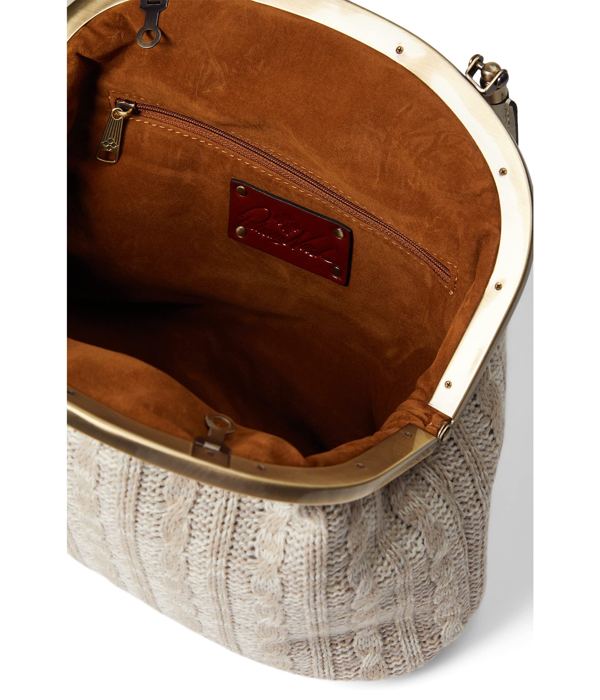 Patricia Nash Willow Top-Handle Frame Bag Beige One Size
