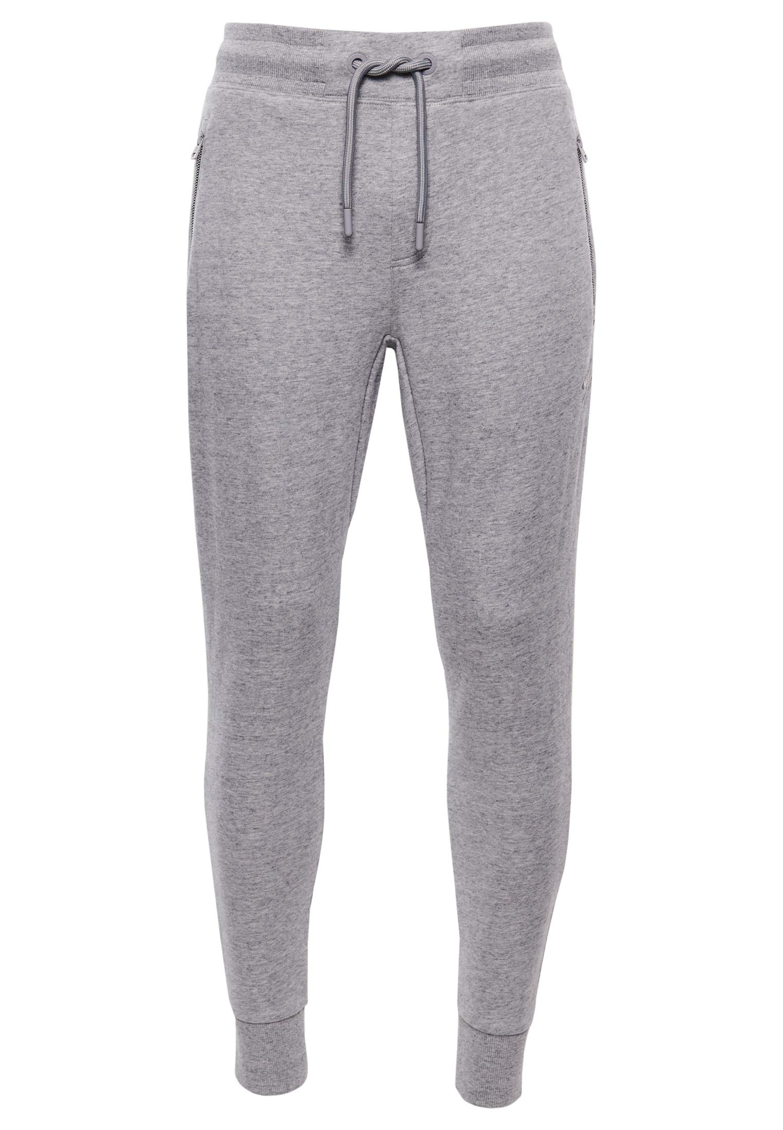 Superdry Mens Sportstyle Joggers Grey Slub Grindle Size M