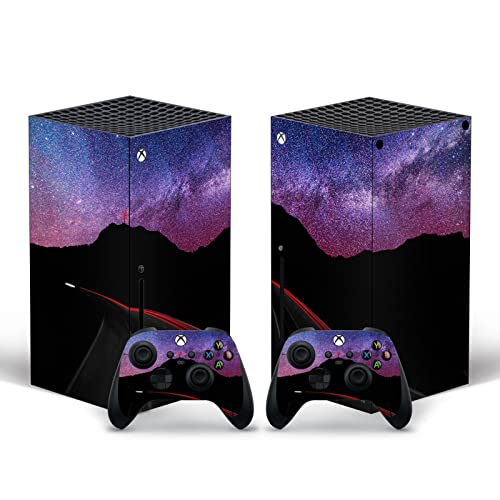 Guugoon Galaxy Space Skins Compatible with Xbox Series X Console Controller, Vinyl Decal Stickers for Xbox Series X,15
