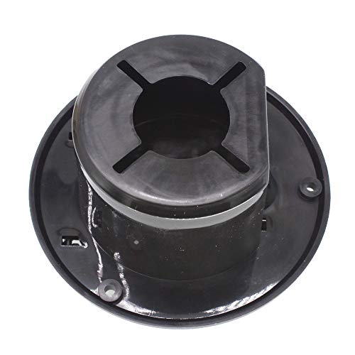 X-Haibei RV Trailer Camper Electric Power Cord Cable Hatch Round Fits 2-3/4 inches Dia. Hole Flip Up Cover (Black)