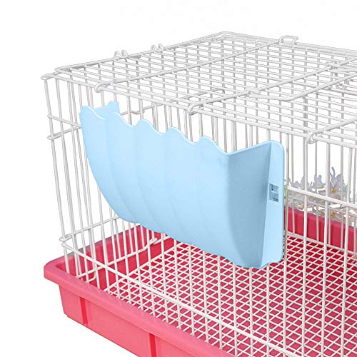 zswell Rabbit Hanging Feeder Grass Container Wall-Mounted Hay Manger Hay Rack Random Color