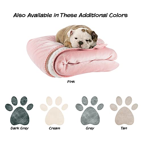 Waterproof Pet Blanket β Reversible Pink Throw Protects Couch, Car, Bed from Spills, Stains, or Fur β Dog and Cat Blankets by Petmaker (50x60)