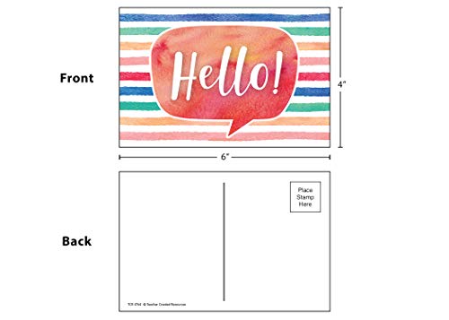Watercolor Hello Postcards