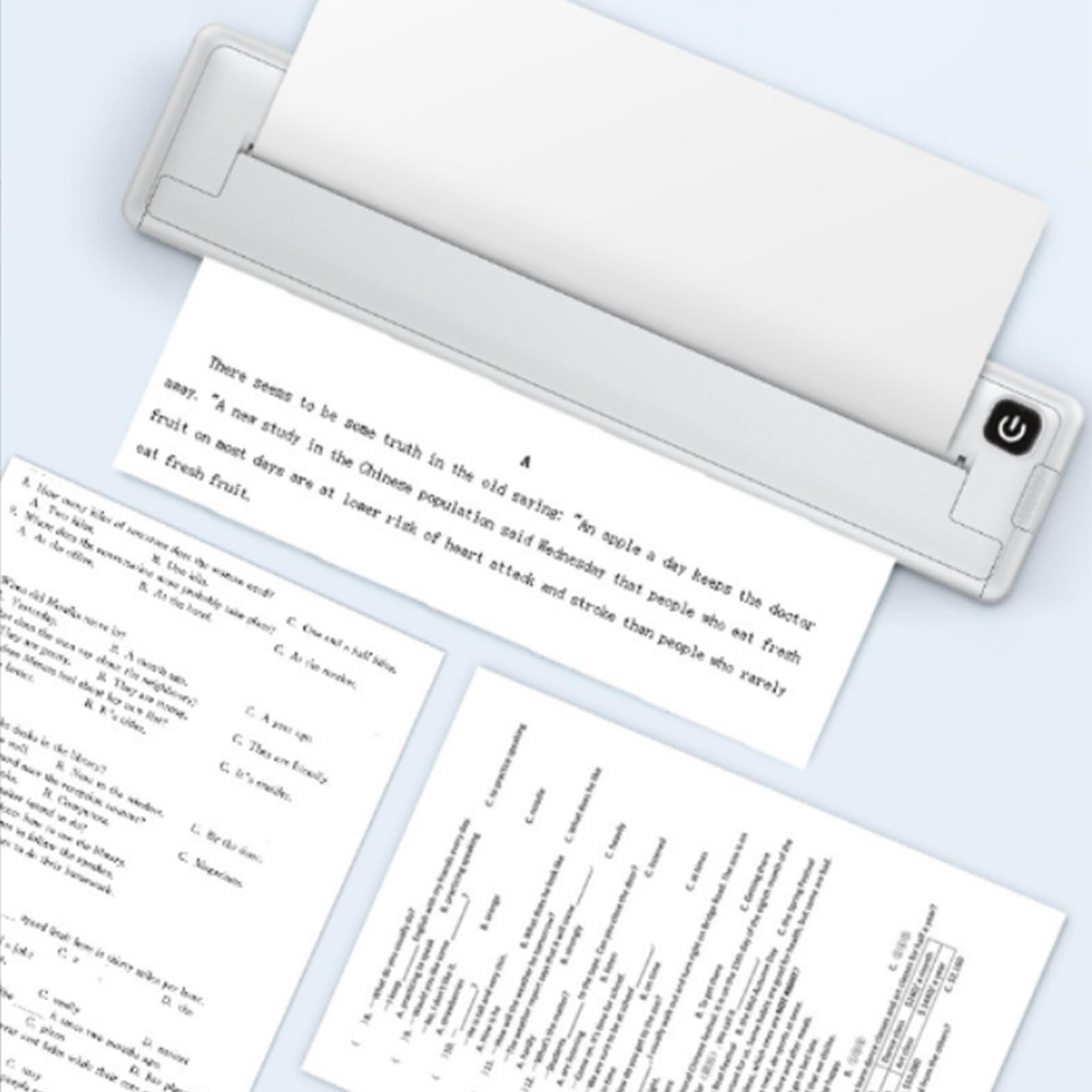 ICRPSTU 100 Sheets Thermal Printing Paper, Folding Box Portable Thermal Print Paper, Thermal Printer Paper Boxed Thermal Paper Foldable for A4, Wrapping Tissue
