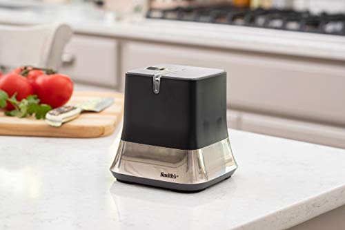 Smiths Consumer Products 51111 Mesa Diamond Adjustable Electric Single Slot Knife Sharpener, Black