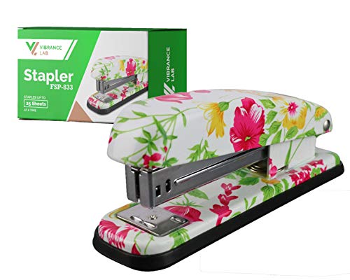 VIBRANZ-LAB Staplers Office Stapler Heavy Duty Stapler Cute Stapler Office Supplies for Desk Stapler Standard Pretty Accessory Commercial Business Decorative Full Desktop Office Hand Stapler Small