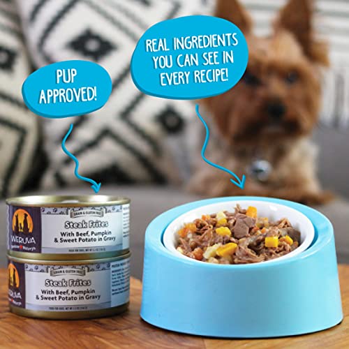 Weruva Classic Dog Food, Variety Pack, Chicken Free, Just 4 Me, Wet Dog Food, 14oz Cans (Pack of 12)