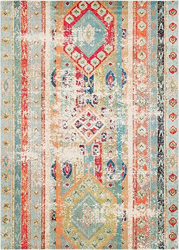Unique Loom Sedona Collection Distressed, Southwester, Over-Dyed, Vintage Area Rug, 9' 0" x 12' 0", Blue/Beige