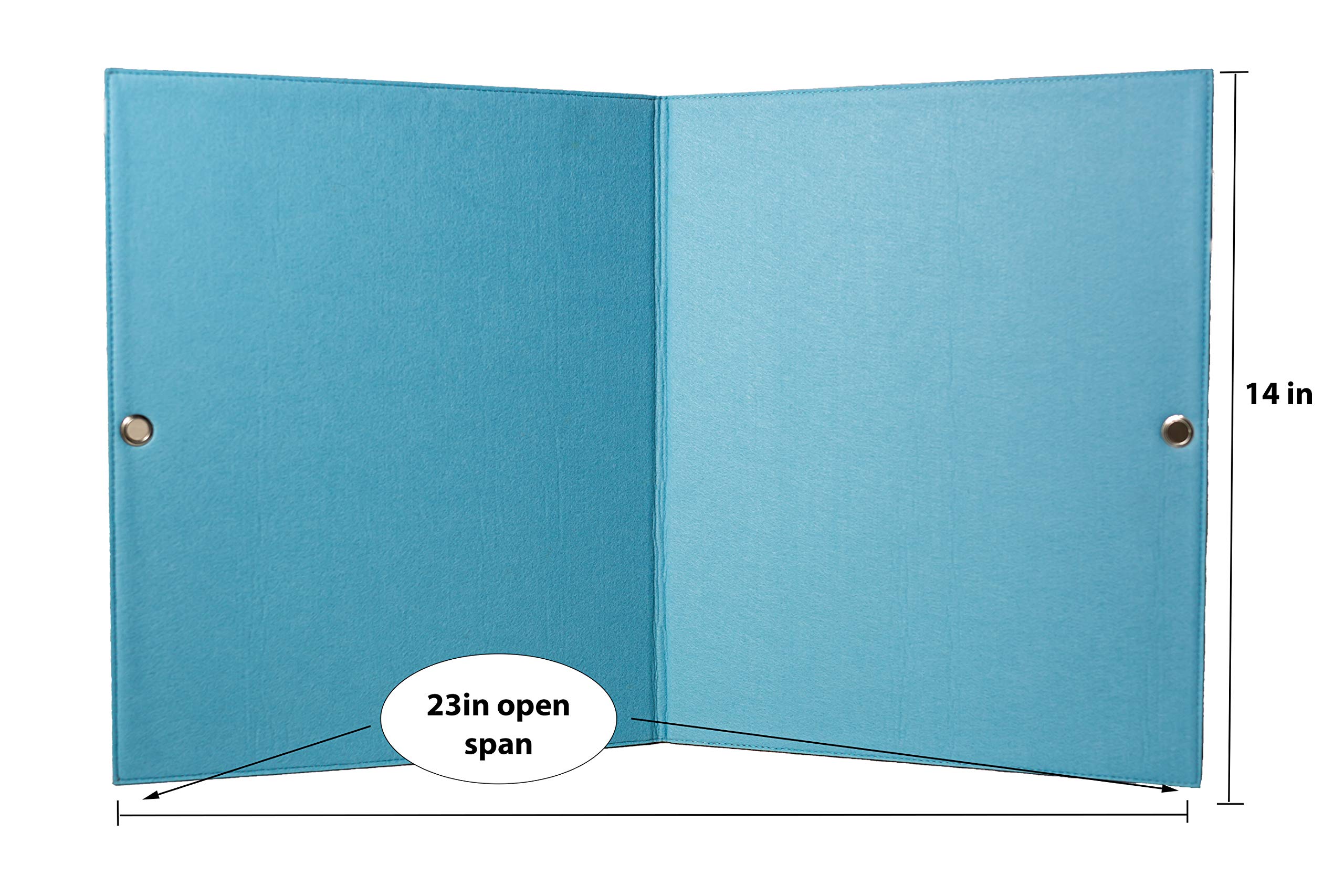 Foldable Felt Flannel Board - Quiet Book | 14 x 23" Freestanding Felt Board for Toddlers and Felt Story Sets | Story Board For Kids Playtime | Use For Preschool Classroom and Homeschooling