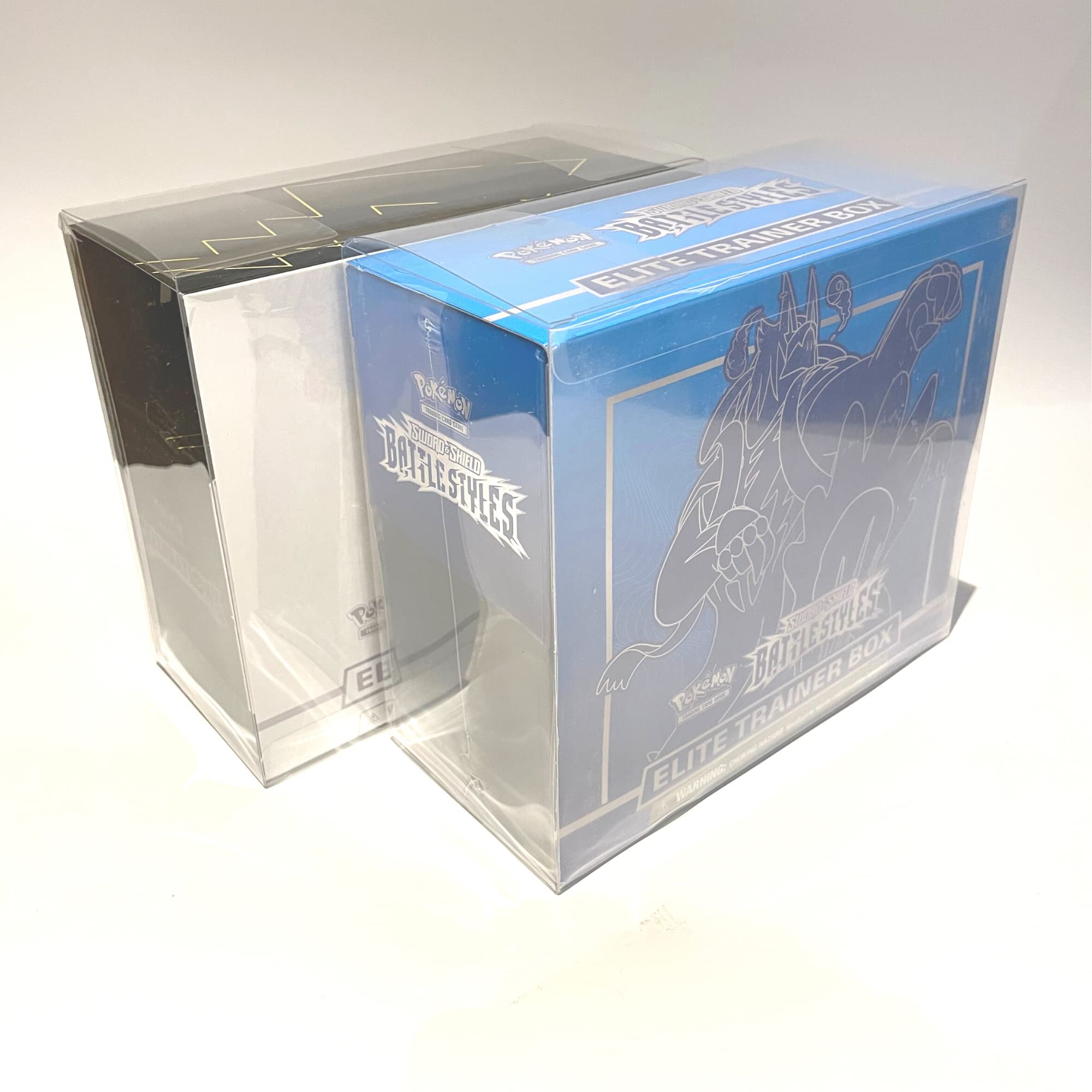 Pokemon Case (Elite Trainer) Clear Plastic Display Box for ETB Elite Trainer Box, Convenient, Stackable Storage Solution for Collectors Gifts Pokemon Cards Protector…