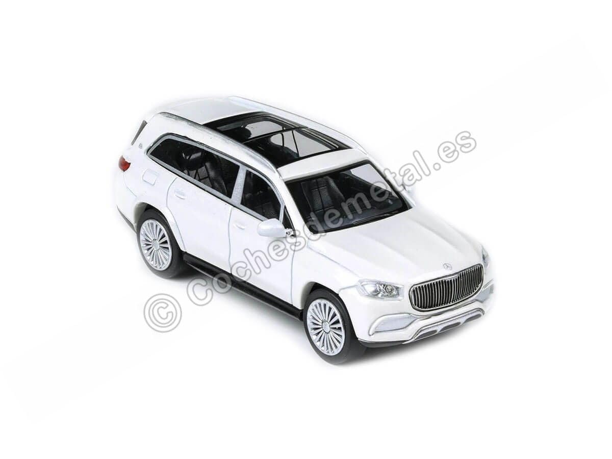 Paragon Mercedes-Maybach GLS 600 with Sunroof White Metallic 1/64 Diecast Model Car