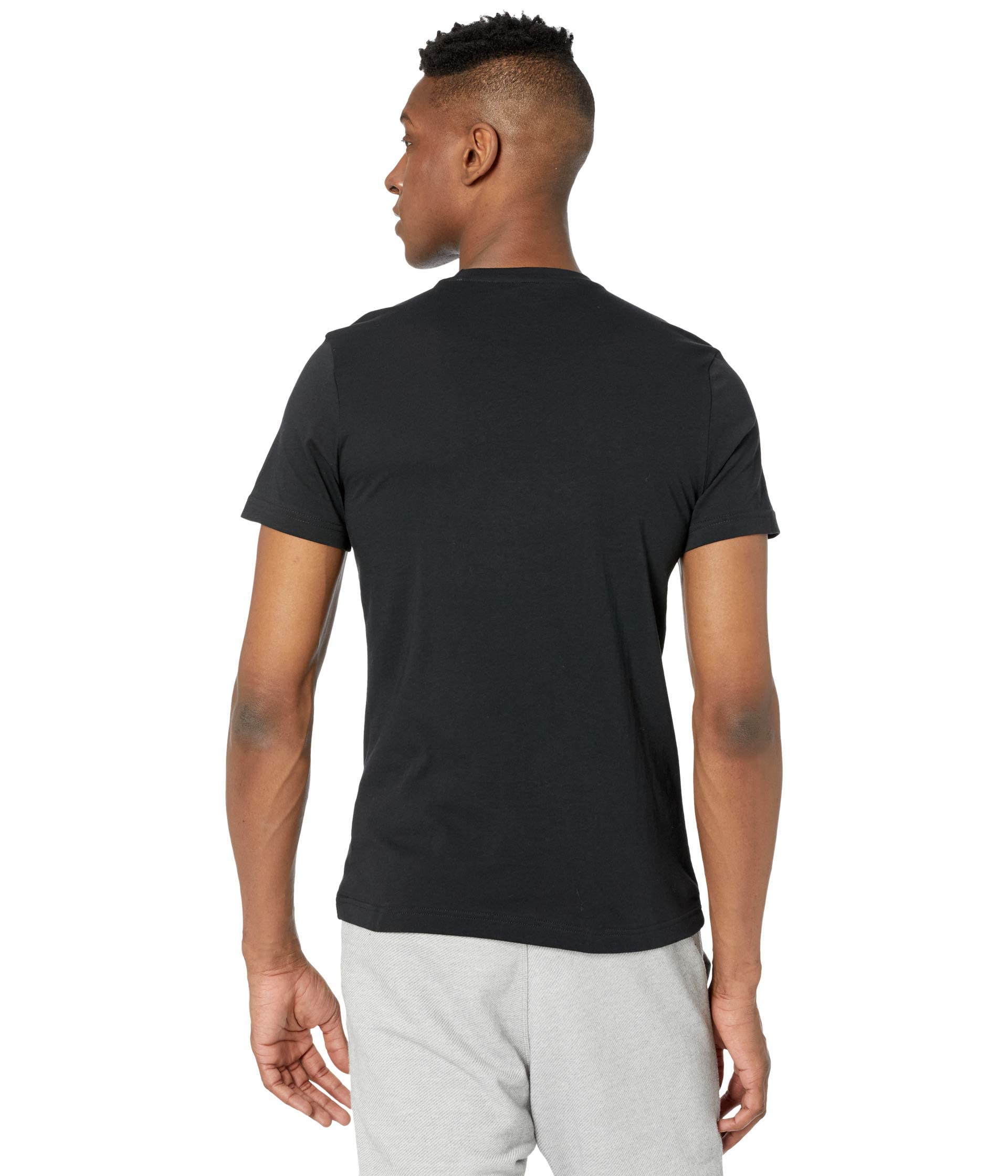 Reebok mens Training Essentials Graphic T-shirt Short Sleeve, Black/White, XX-Large US