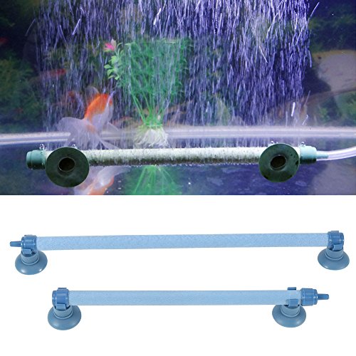 Zerone Air Stone Bubble, Fish Tank Aquarium Air Bubble Wall Air Stone Tube Spray Aeration Tube for Fish Tank(28")