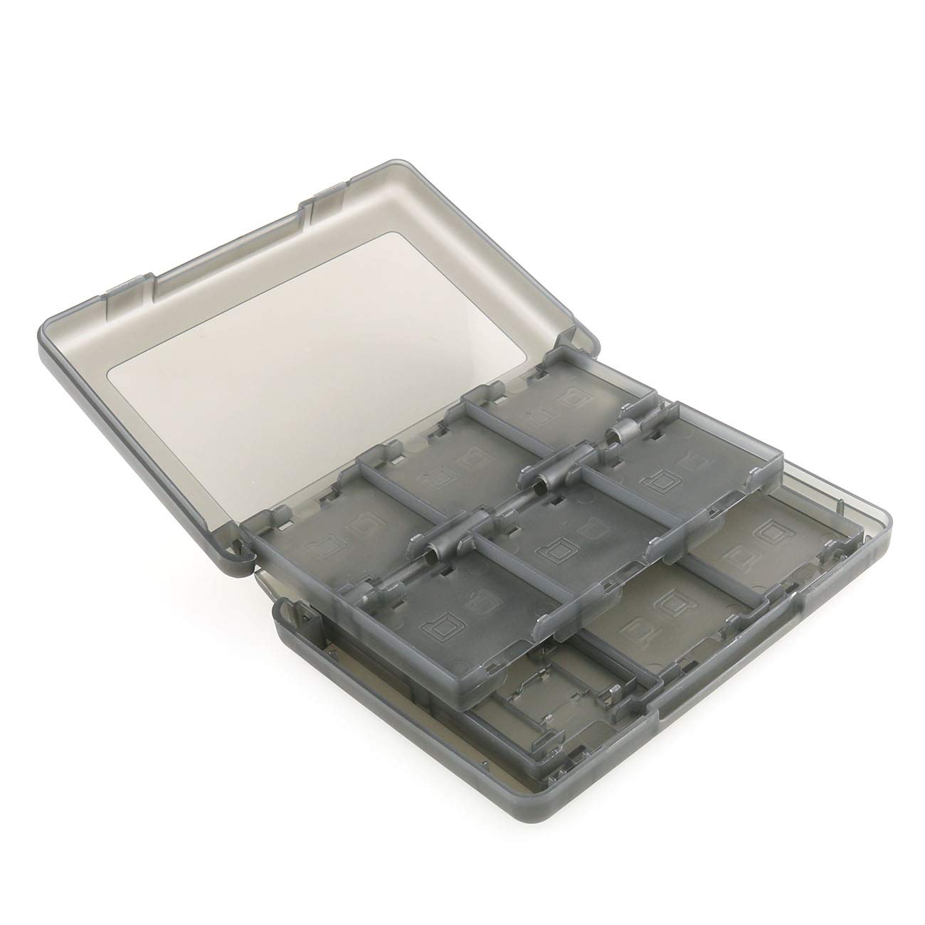 E-outstanding Memory Card Holder Black Plastic 28 in 1 Game Memory Card Case Micro SD Holder for Nintendo 3DS / 3DS XL / 3DS LL / 3DS LL/DSi/DSi XL/DSi LL/DS/DS Lite / 2DS XL LL / 2DS