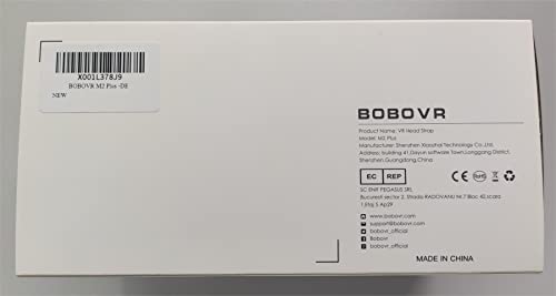 BOBOVR M2 Plus Head Strap,Compatible with Meta Quest 2,Enhanced Comfort and Reduce Facial Stress,VR Accessories(M2 Upgrade)