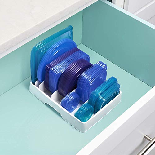 YouCopia StoraLid Food Container Lid Organizer, Large, Granite