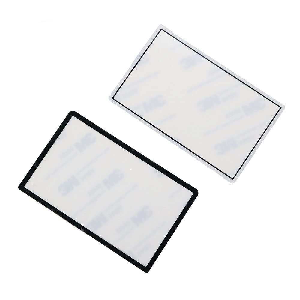 Rymfry Top Screen Frame Lens Cover LCD Screen Protector Film for Nintend New 3DS Console (White)