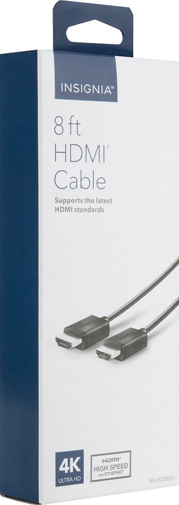 INSIGNIA - 8' 4K Ultra HD HDMI Cable - Black