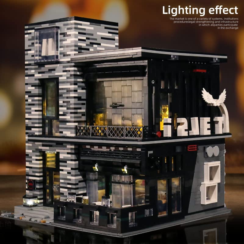 Mould King 16042 Building Kits Toy for Kids, 3992 Pieces MOC Bricks Creative Toys Street View Restaurant Building Model Set,Construction Toys for Adults