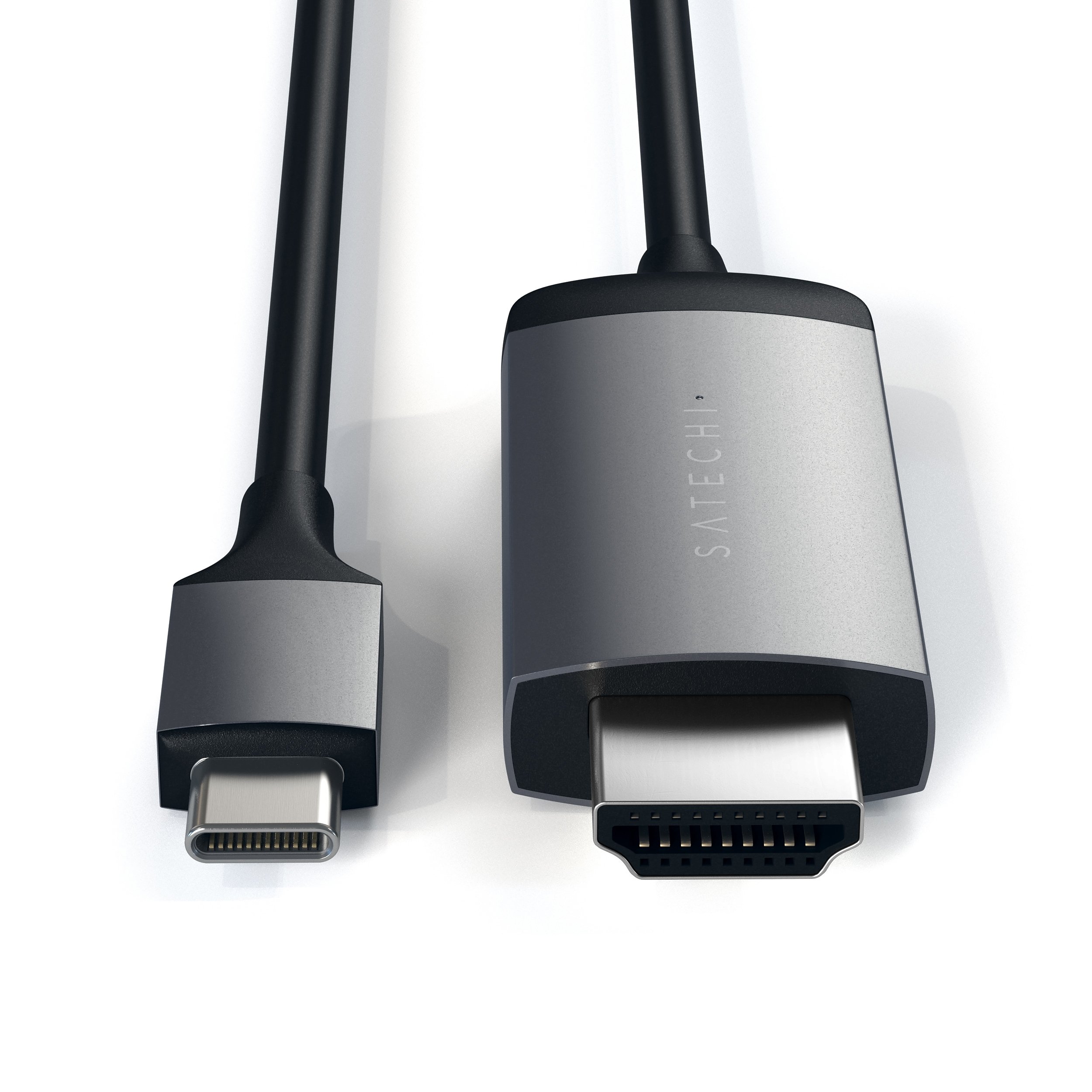 Satechi Aluminum USB C to HDMI Cable 4K @ 60Hz β USB C to HDMI Capable β Compatible with iMac Pro, iMac, Mac Mini, MacBook Pro/Air, Windows, PC, Laptop and More - Space Gray