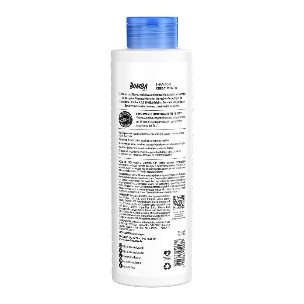 Salon Line - SOS Bomb (Original) Collection Shampoo - 300 Ml / 10.14 Fl Oz