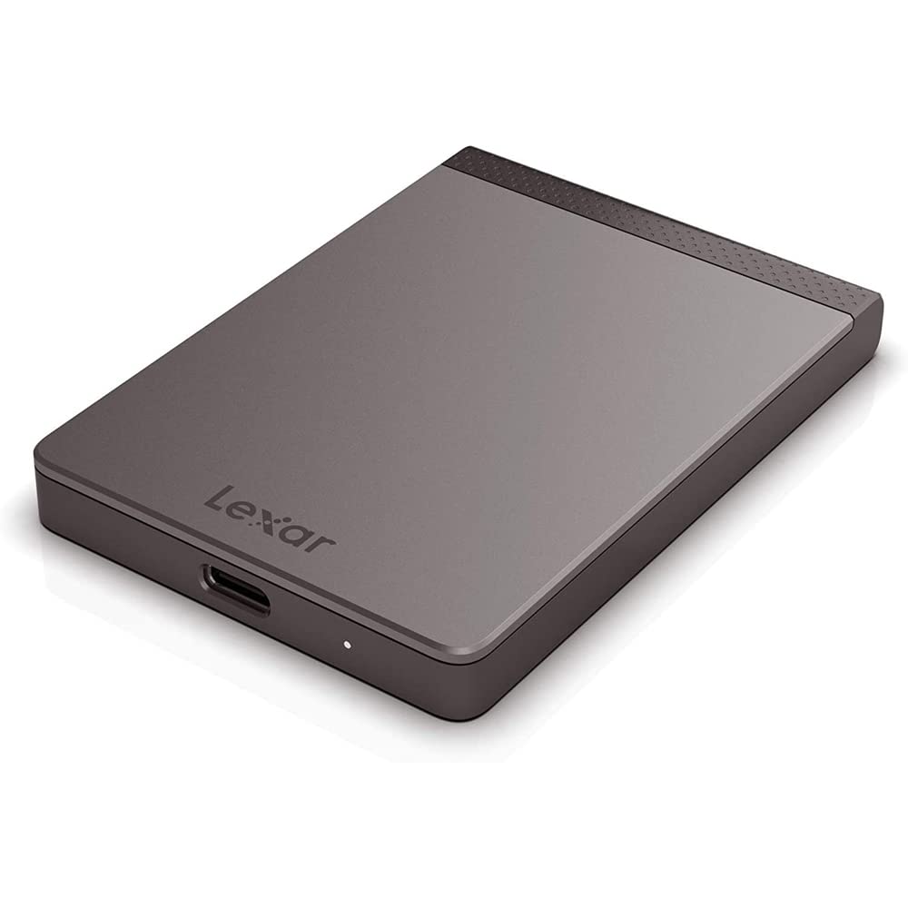 Lexar LSL200X512G-RNNNU SL200 512GB Portable SSD, Solid State Drive Bundle Professional 1800x Gold Series 64GB SDXC UHS-II Card
