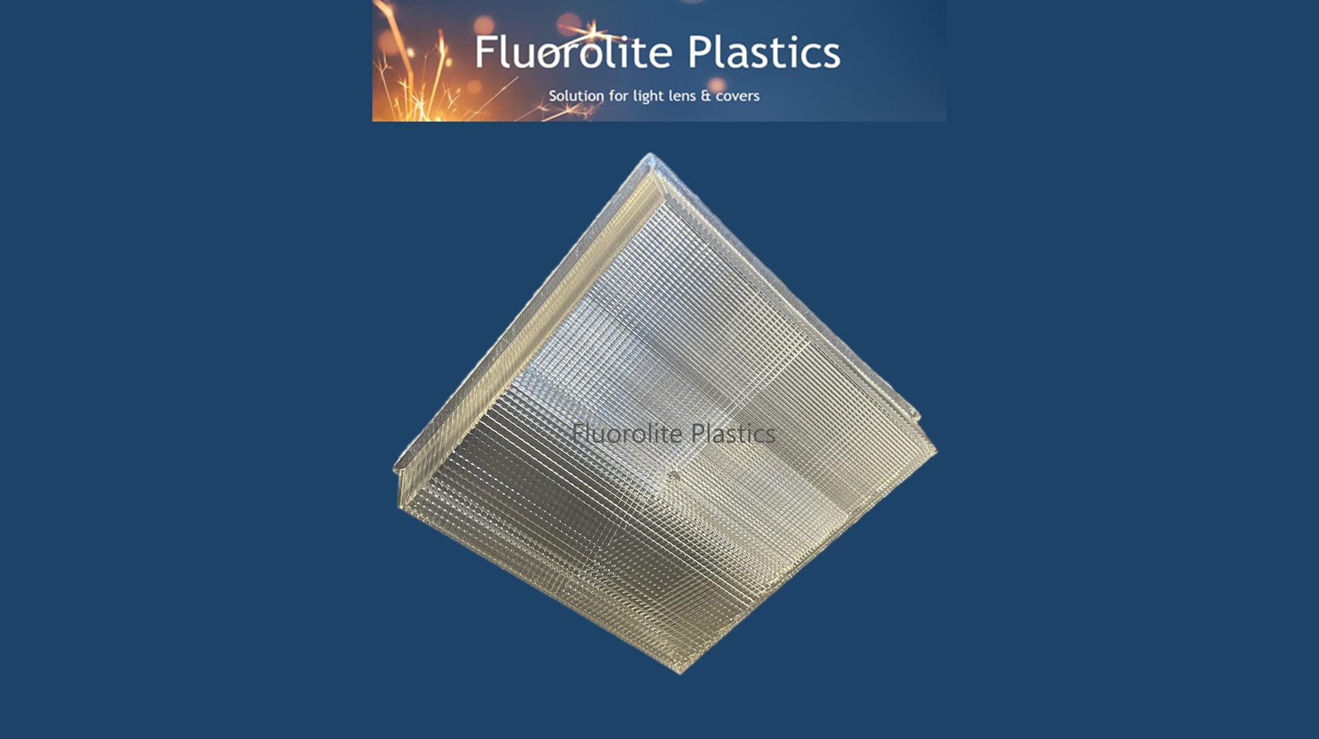 FP FLUOROLITEPLASTICS WE'VE GOT YOU COVERED LexaLite Outdoor Light Cover | Gas Station Light Lens | Drop Lens for Canopy | Vandal Resistant | 20" X 20" x 2.51" Deep | Acrylic | 3 Pack